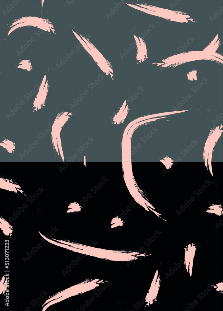 Trendy creative cards with hand drawn textures for business designs ...