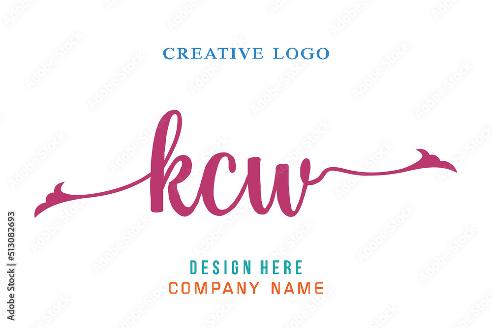 KCW lettering, perfect for company logos, offices, campuses, schools ...