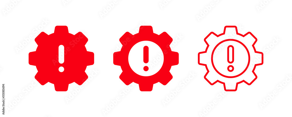 Vetor de Technical problem icon vector illustration. Process or failure ...