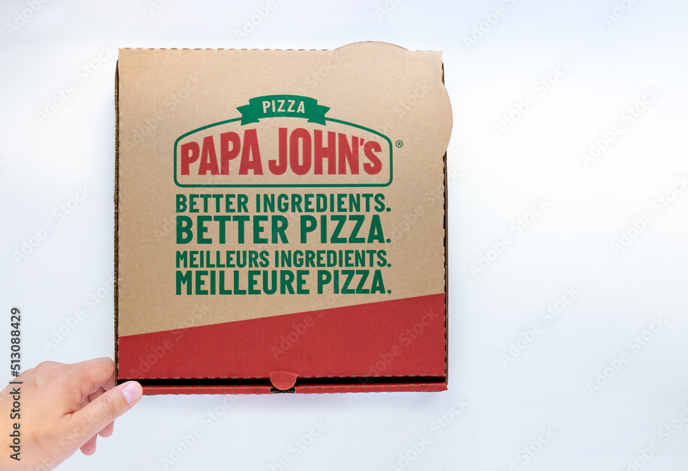 Papa Johns Pizza Box