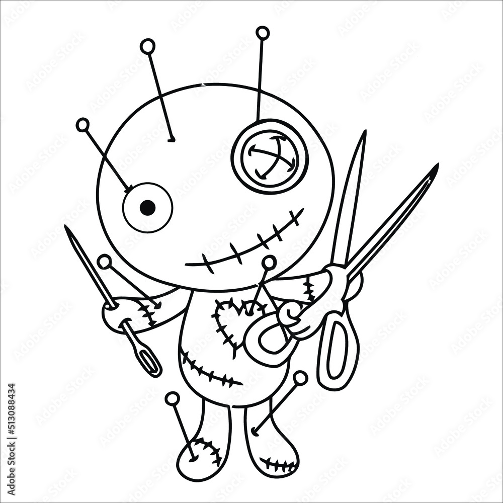Voodoo Doll Coloring Pages Coloring Pages