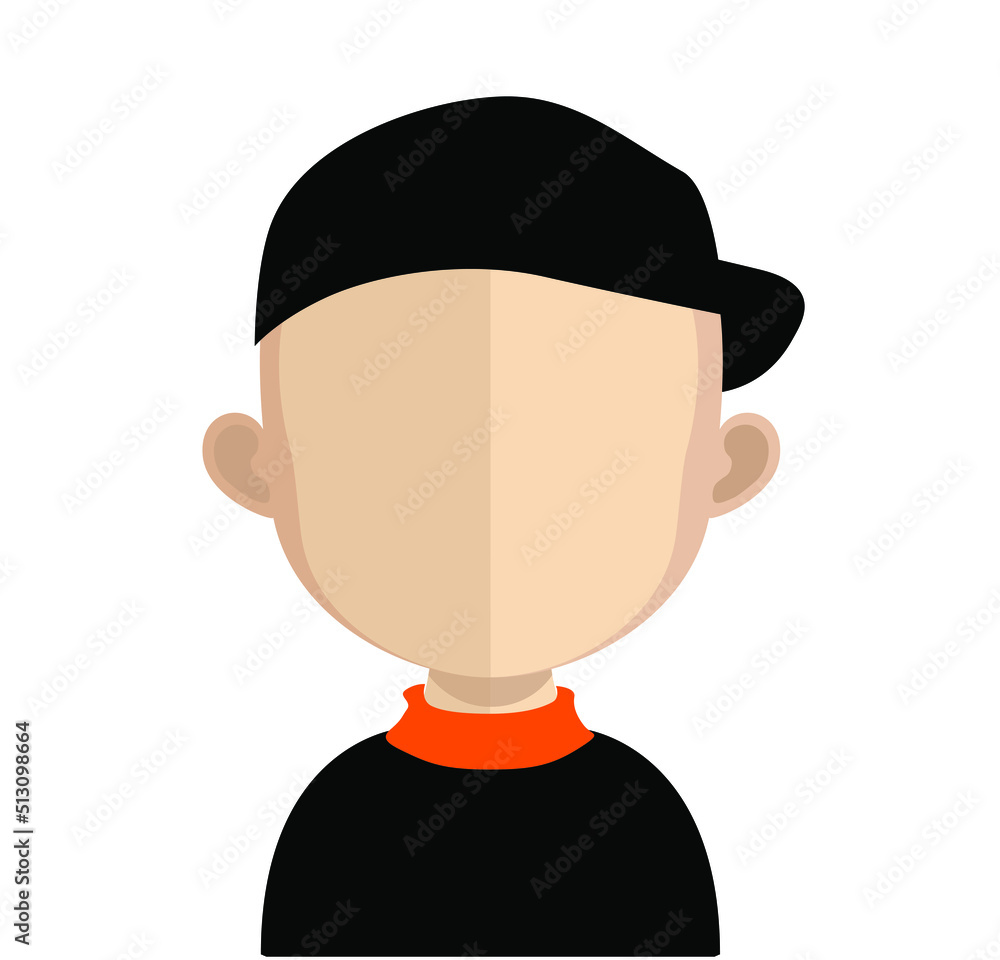 Abstract Male avatar many uses for advertising, book page, paintings ...