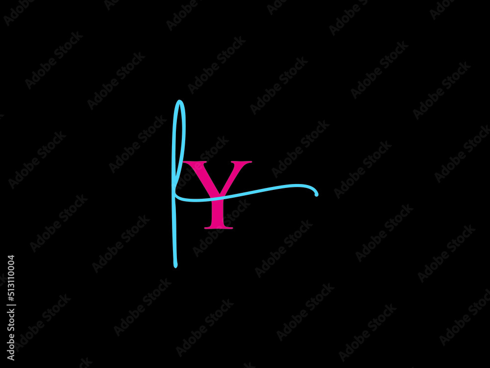 Letter LY Logo Icon Design, Signature Ly yl Fashion Logo Letter Vector ...
