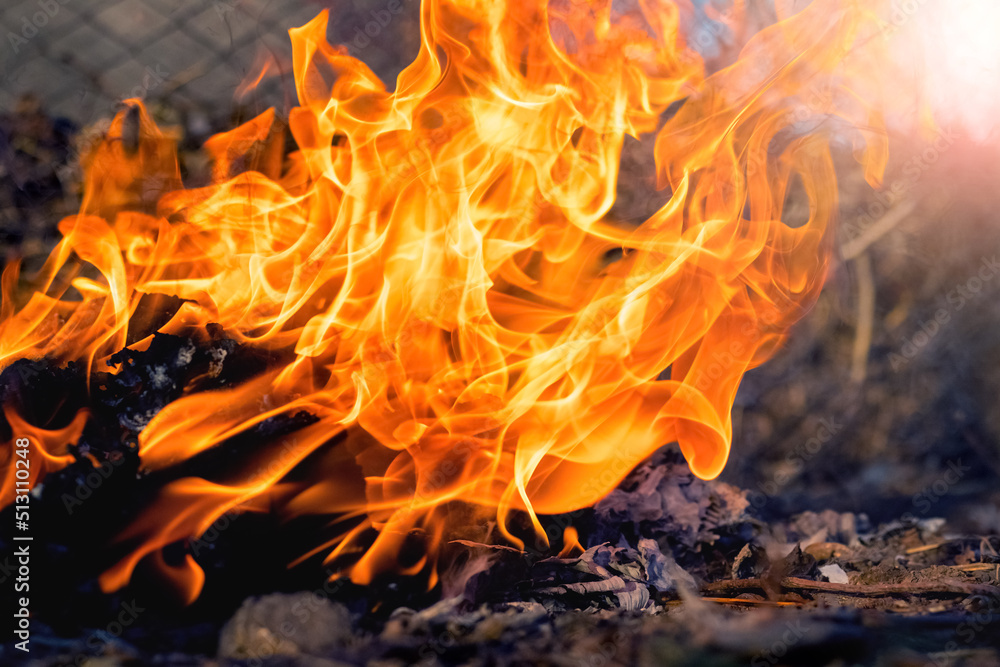 Fire blaze. Abstract blaze, fire, flame texture for banner, background ...