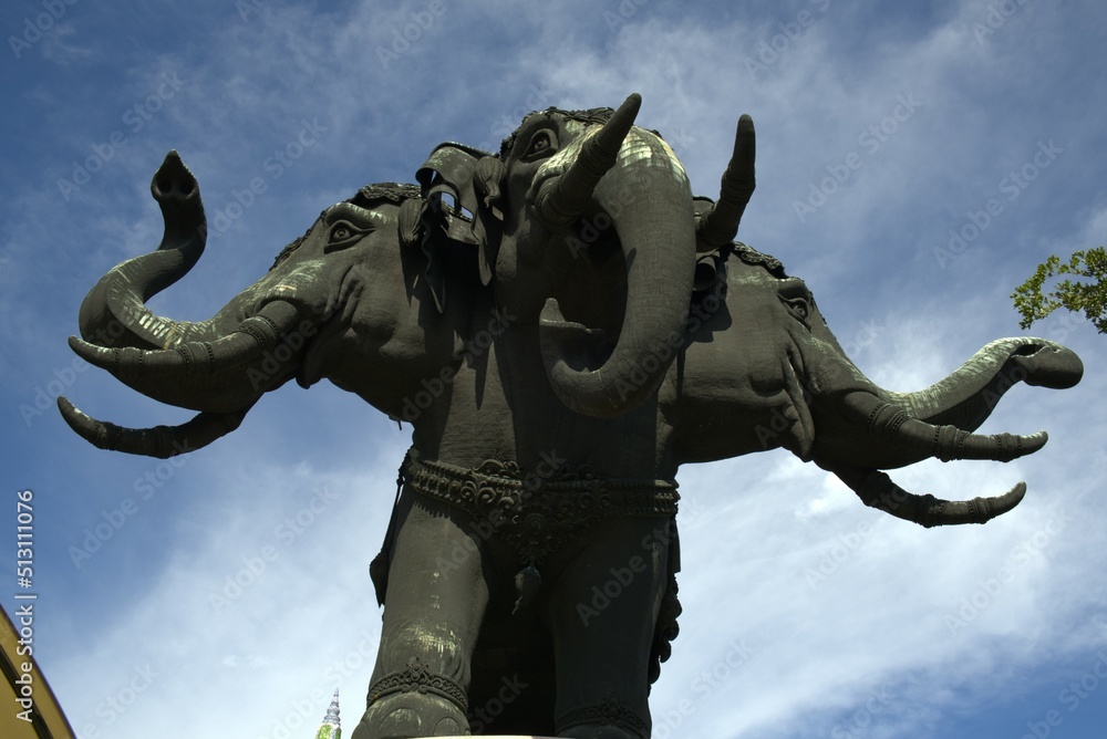 The Erawan Museum, Erawan Museum, Elephant, Erawan Shrine the 3 headed ...