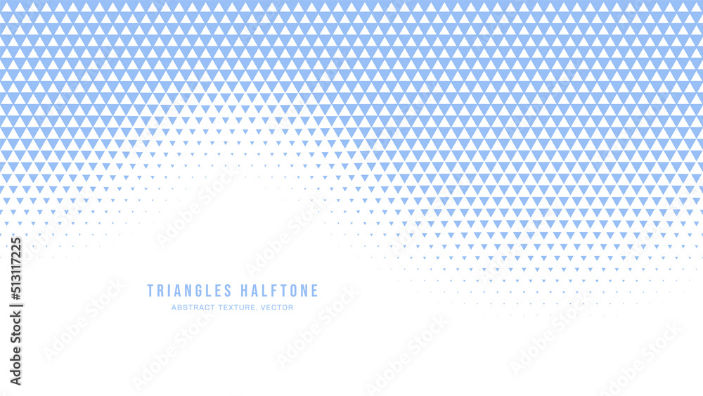 Triangles Halftone Geometric Pattern Abstract Vector Wave Form Curved ...