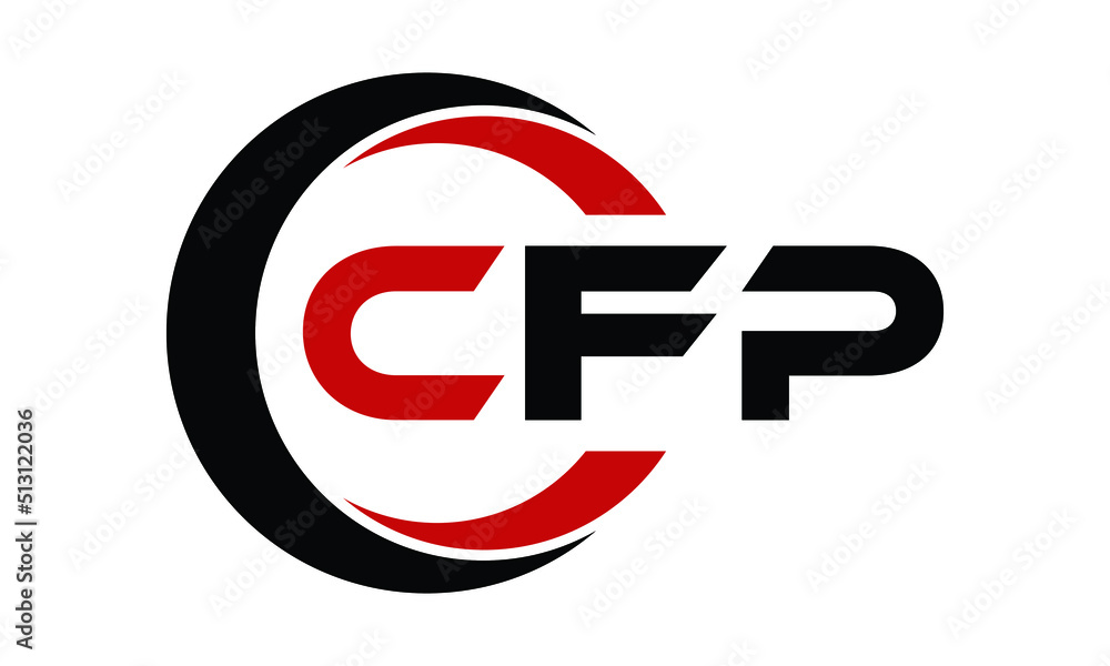 CFP swoosh three letter logo design vector template | monogram logo ...