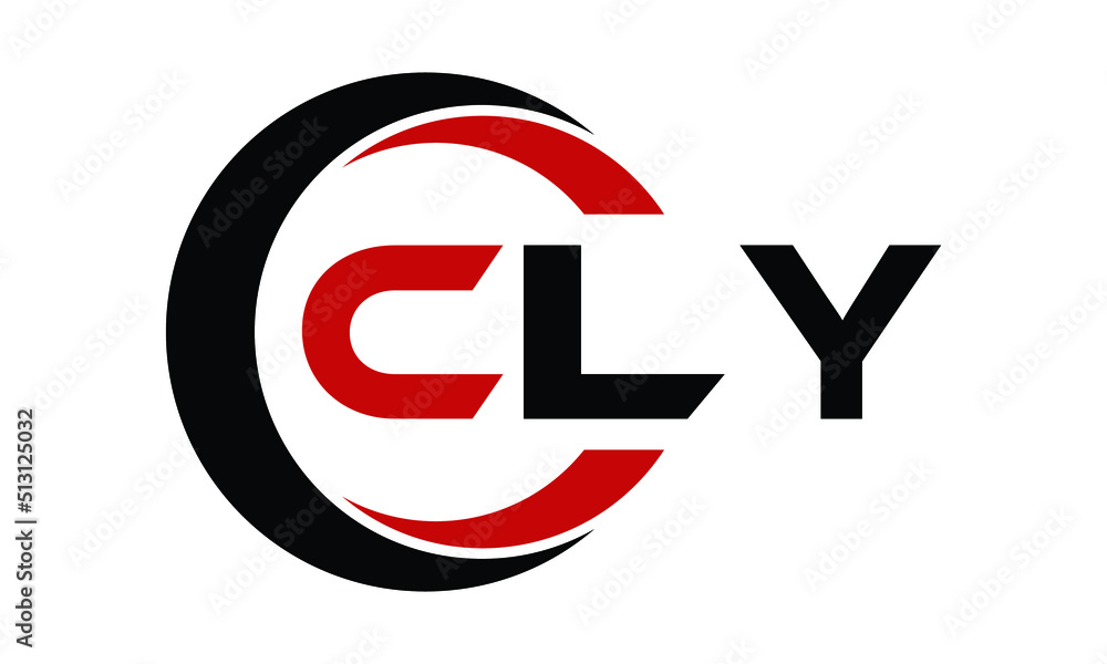 CLY swoosh three letter logo design vector template | monogram logo ...