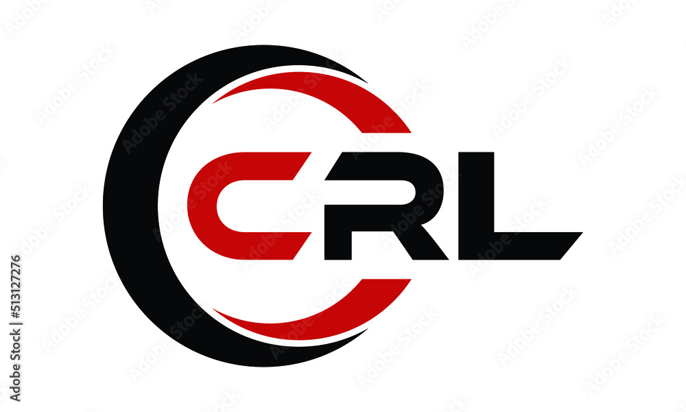CRL swoosh three letter logo design vector template | monogram logo ...