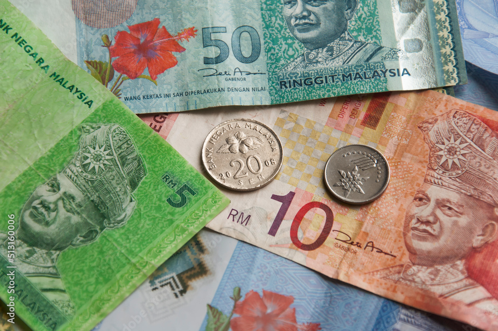 Malaysian Ringgit currency background Stock Photo | Adobe Stock