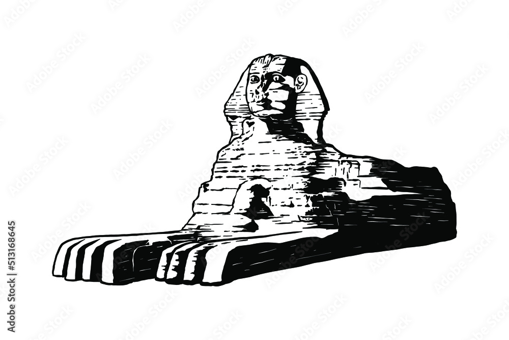 Great Sphinx Of Giza Drawing