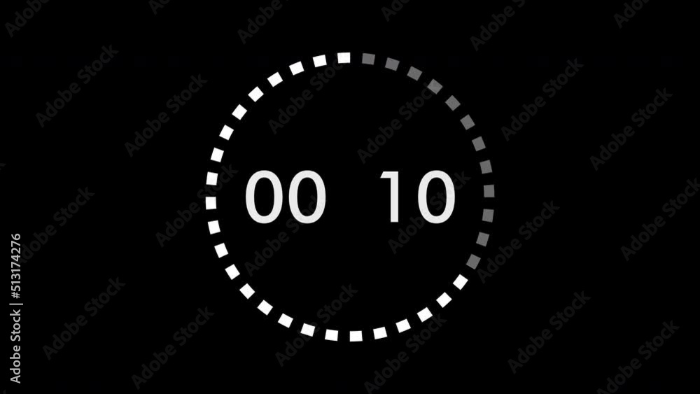 Vidéo Stock 15 second animation from 15 to 0 seconds. Modern flat ...