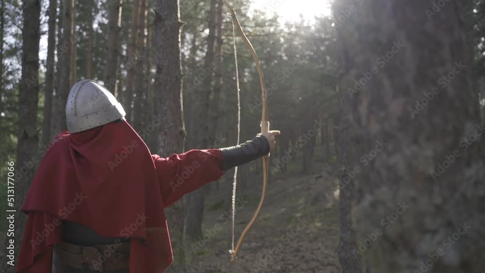 Archer soldier of Byzantium in the Middle Ages. Pioneer unit ...