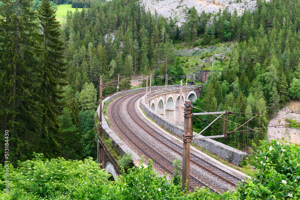 UNESCO Weltkulturerbe, Semmeringbahn Stock-Foto | Adobe Stock