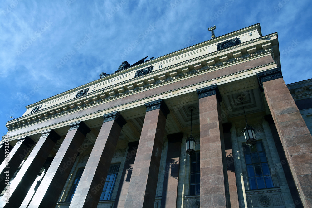 MOSCOW - JUNE 05, 2022: Moscow State University named after Lomonosov ...
