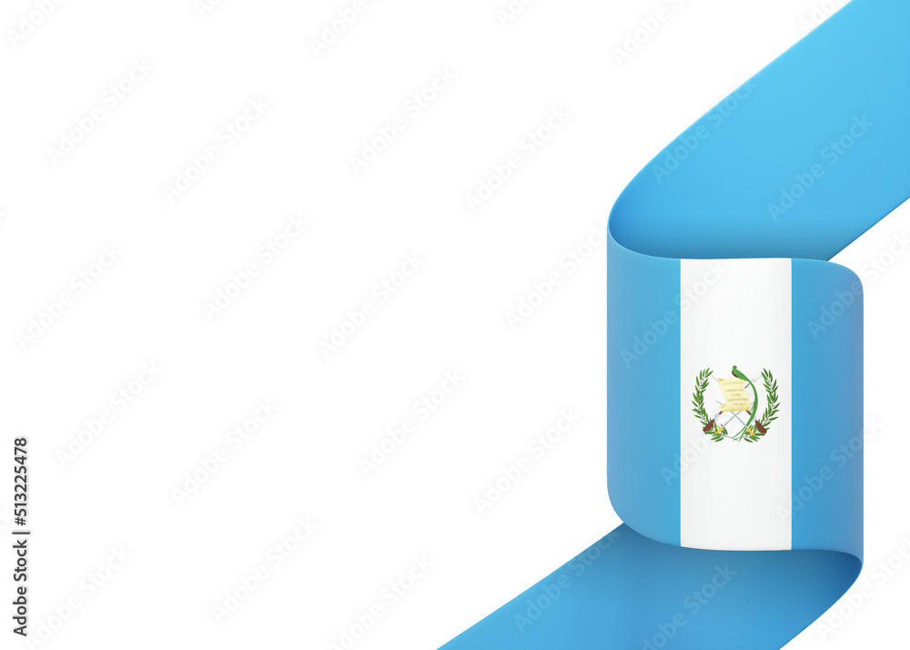 Guatemala flag design national independence day banner isolated in ...