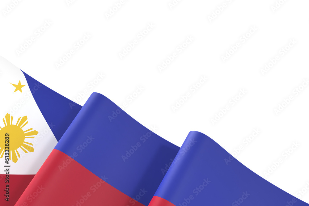 Philippines flag design national independence day banner isolated in ...
