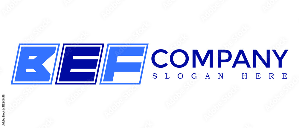 BEF three Letter Rounded rectangle boxes shape element symbol digital ...