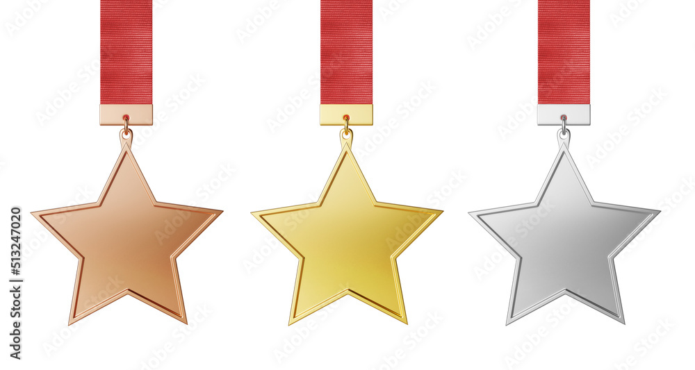 exclusive recognition achievement medallion award in five sided star ...