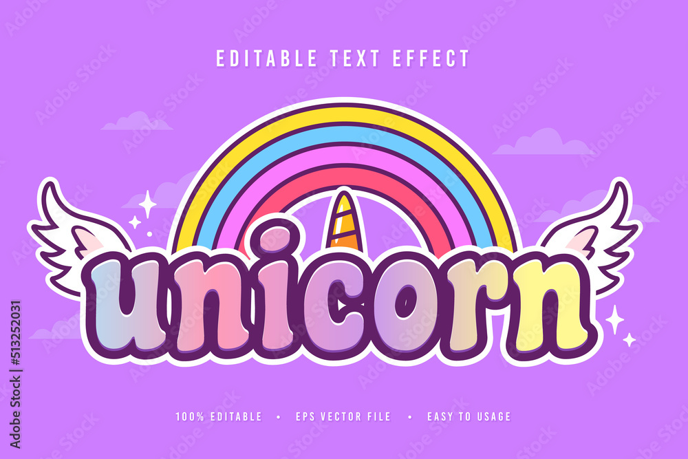 decorative unicorn Font and Alphabet vector Stock Vector | Adobe Stock