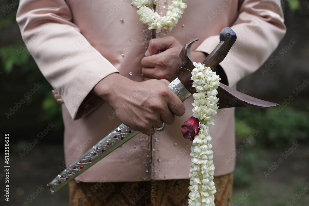 keris is a traditional Javanese weapon Stock Photo | Adobe Stock