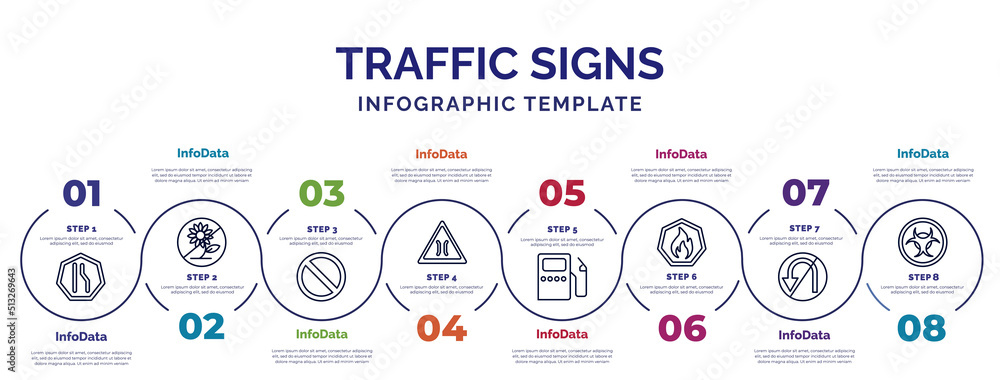 infographic template with icons and 8 options or steps. infographic for ...