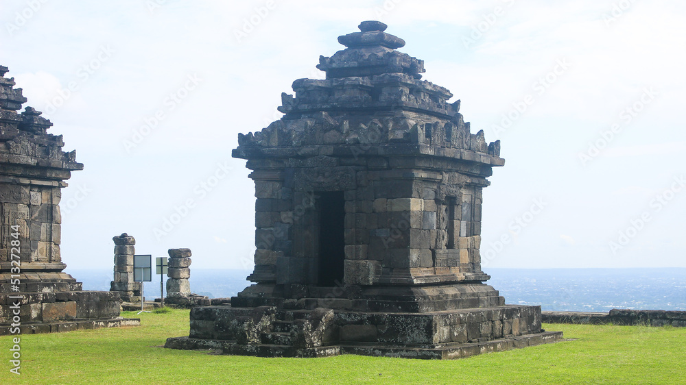The exoticism of the architecture of the Ijo temple in Yogyakarta, the ...