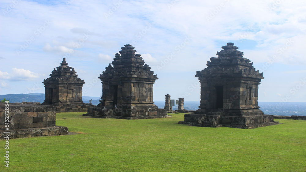 The exoticism of the architecture of the Ijo temple in Yogyakarta, the ...