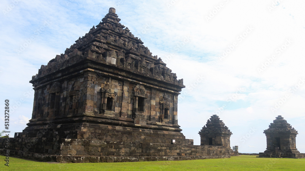 The exoticism of the architecture of the Ijo temple in Yogyakarta, the ...