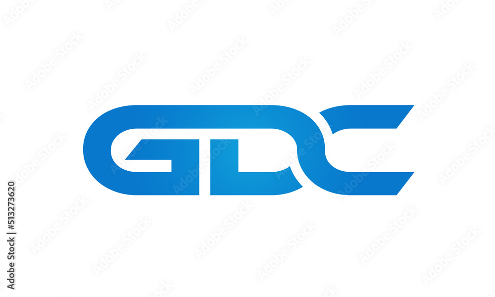 GDC letters Joined logo design connect letters with chin logo logotype ...