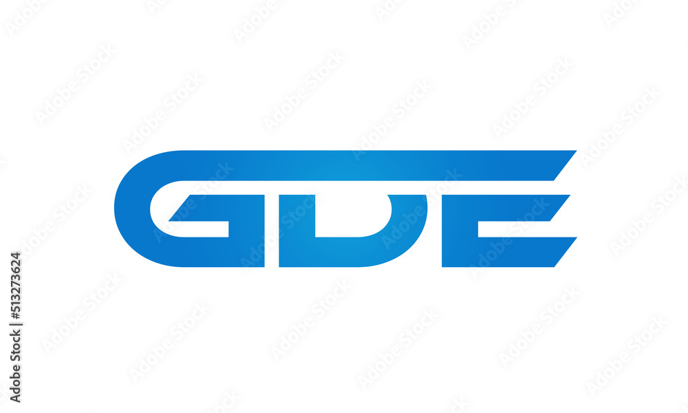 GDE letters Joined logo design connect letters with chin logo logotype ...