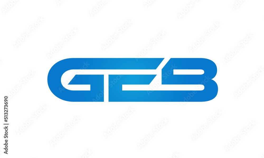 GEB letters Joined logo design connect letters with chin logo logotype ...