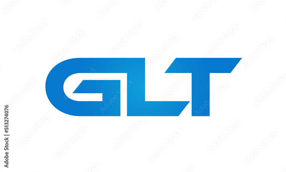 GLT letters Joined logo design connect letters with chin logo logotype ...