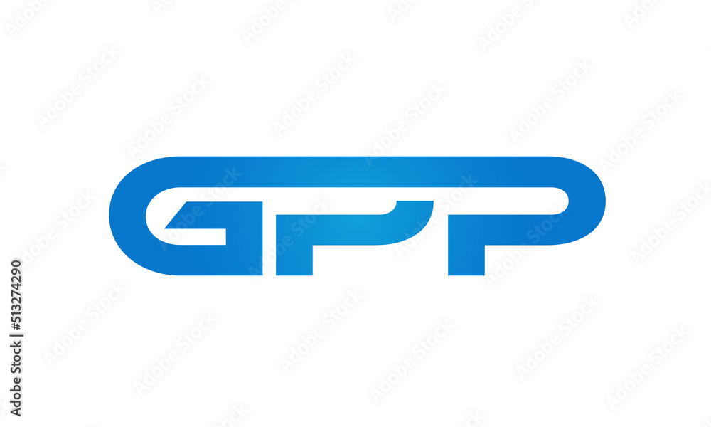GPP letters Joined logo design connect letters with chin logo logotype ...