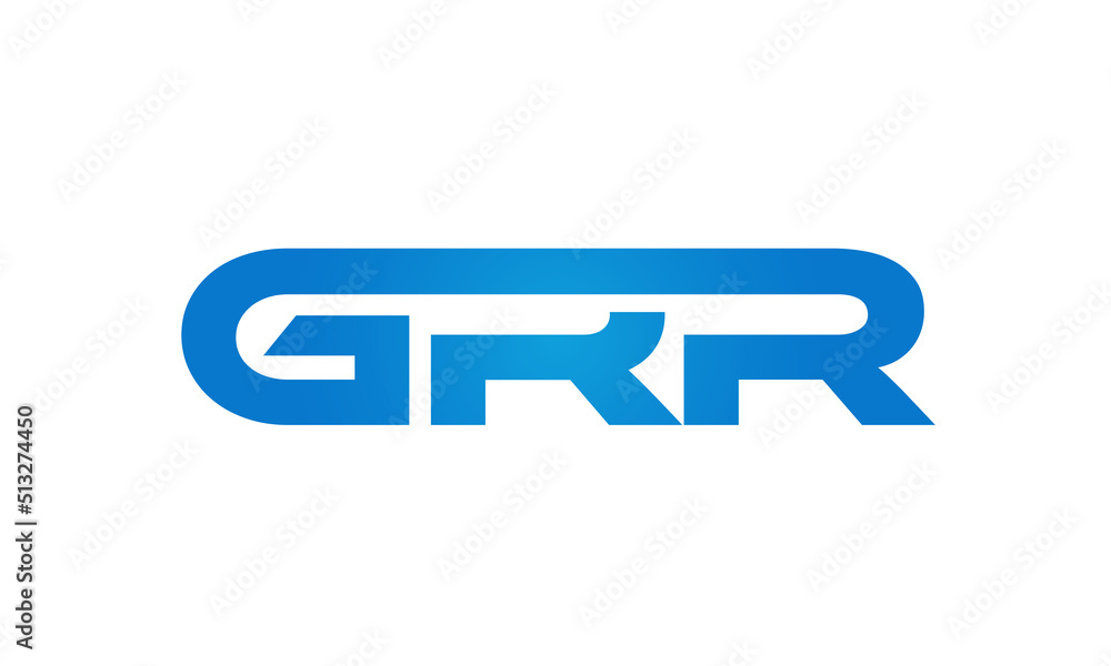 Vetor de GRR letters Joined logo design connect letters with chin logo ...