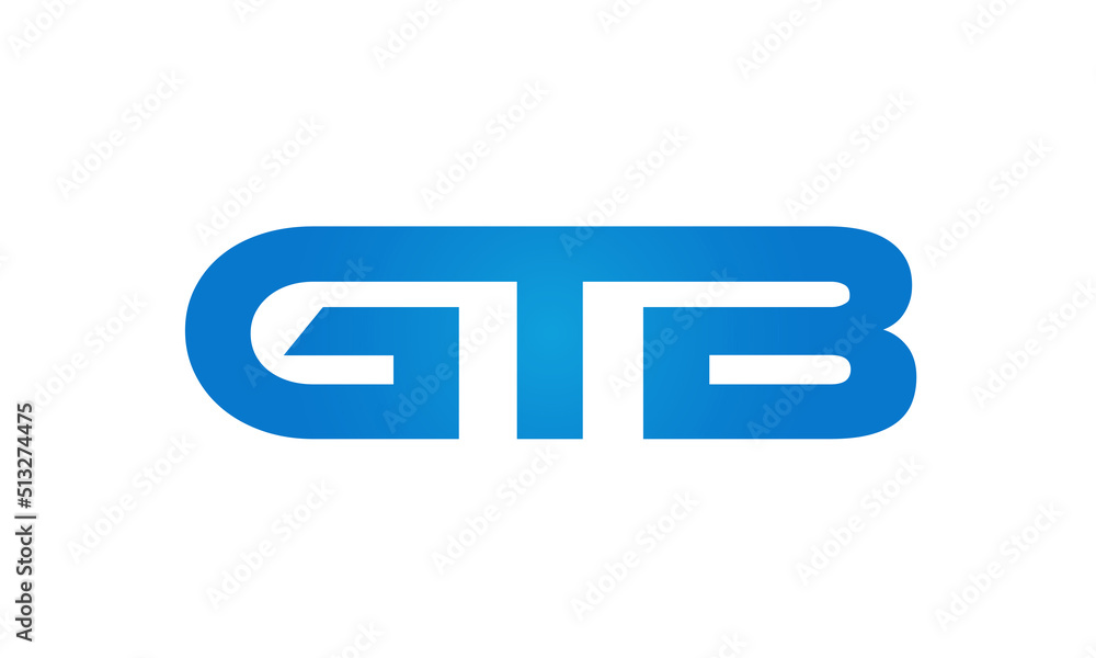 GTB letters Joined logo design connect letters with chin logo logotype ...