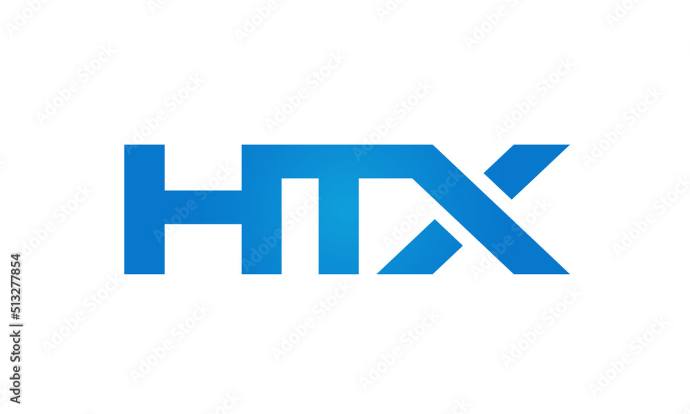 HTX letters Joined logo design connect letters with chin logo logotype ...