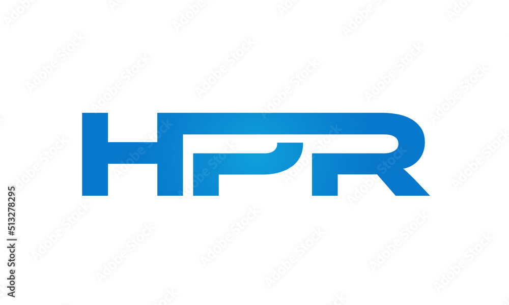 HPR letters Joined logo design connect letters with chin logo logotype ...