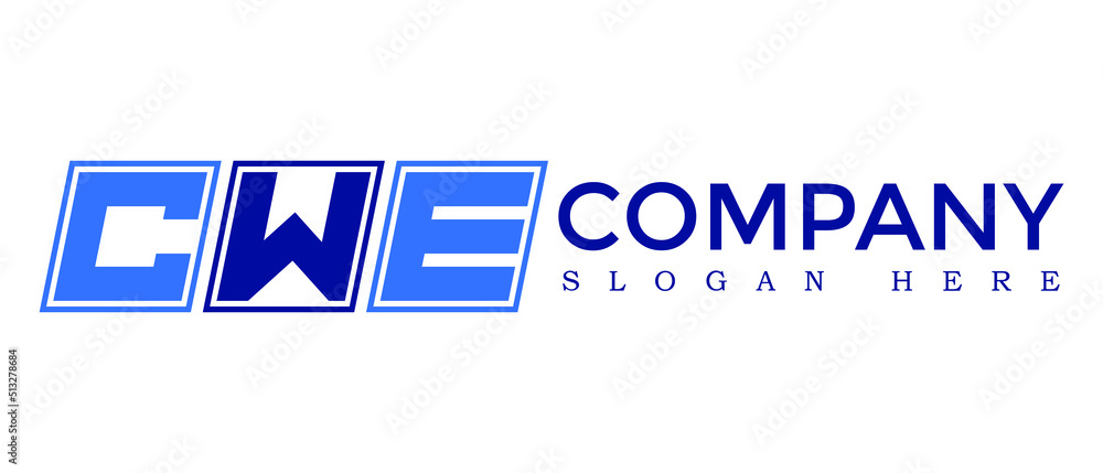 CWE three Letter Rounded rectangle boxes shape element symbol digital ...