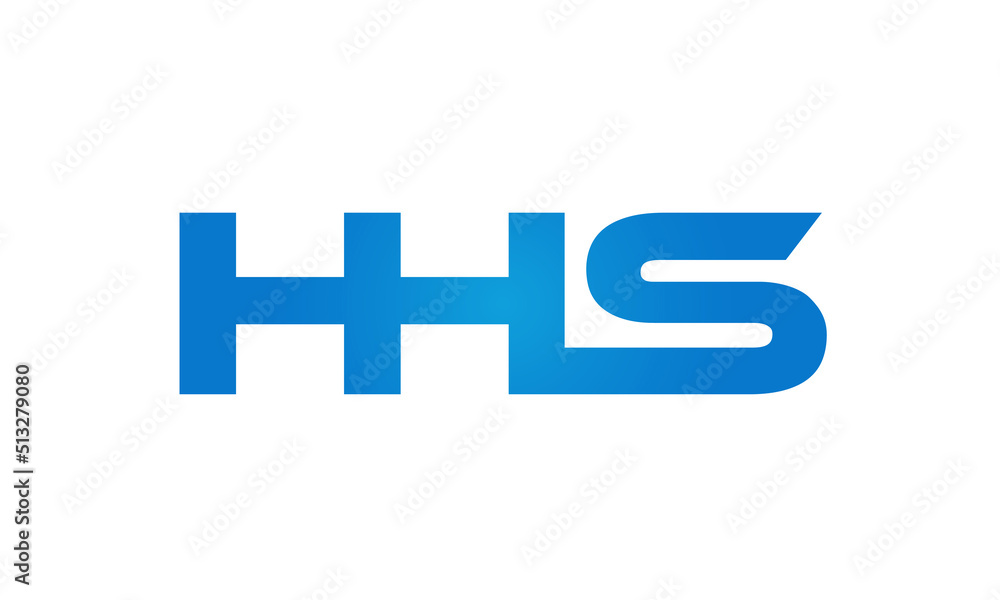 HHS letters Joined logo design connect letters with chin logo logotype ...