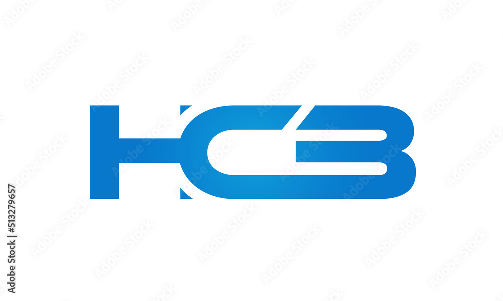 HCB letters Joined logo design connect letters with chin logo logotype ...