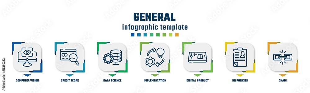 Vecteur Stock general concept infographic design template. included ...
