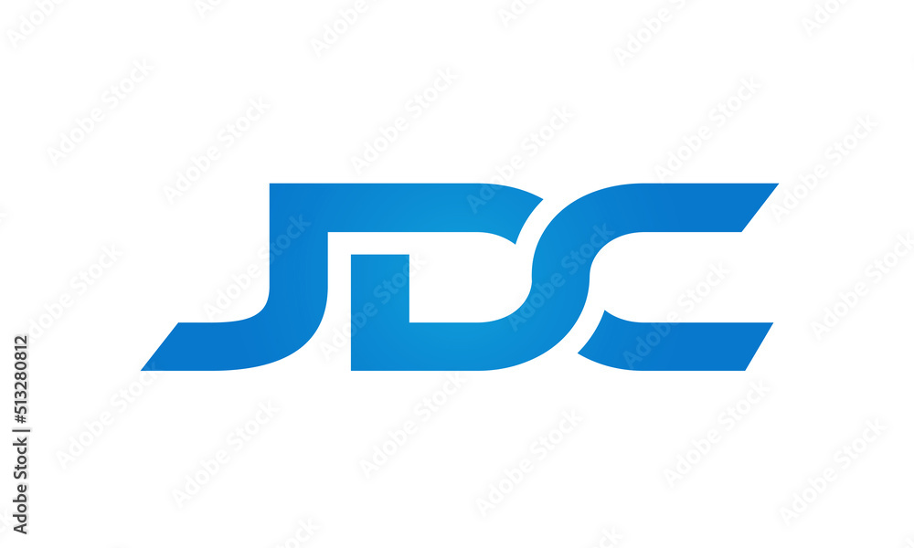 JDC letters Joined logo design connect letters with chin logo logotype ...