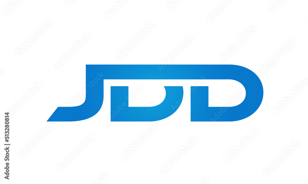 JDD letters Joined logo design connect letters with chin logo logotype ...