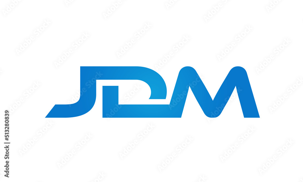 JDM letters Joined logo design connect letters with chin logo logotype ...