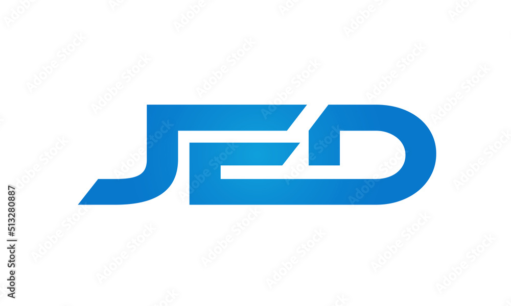 JED letters Joined logo design connect letters with chin logo logotype ...
