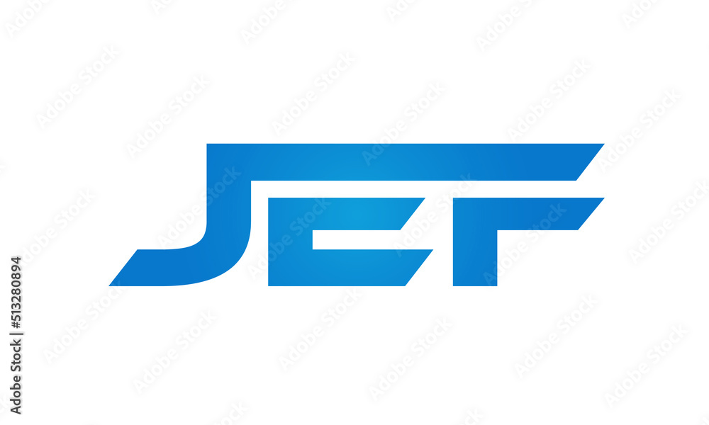 JEF letters Joined logo design connect letters with chin logo logotype ...