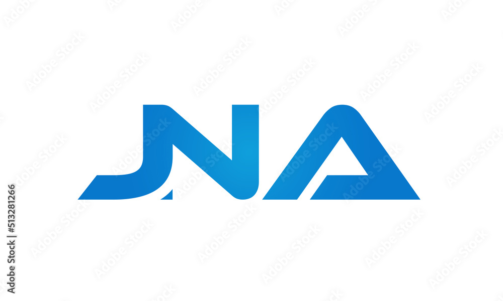 JNA letters Joined logo design connect letters with chin logo logotype ...