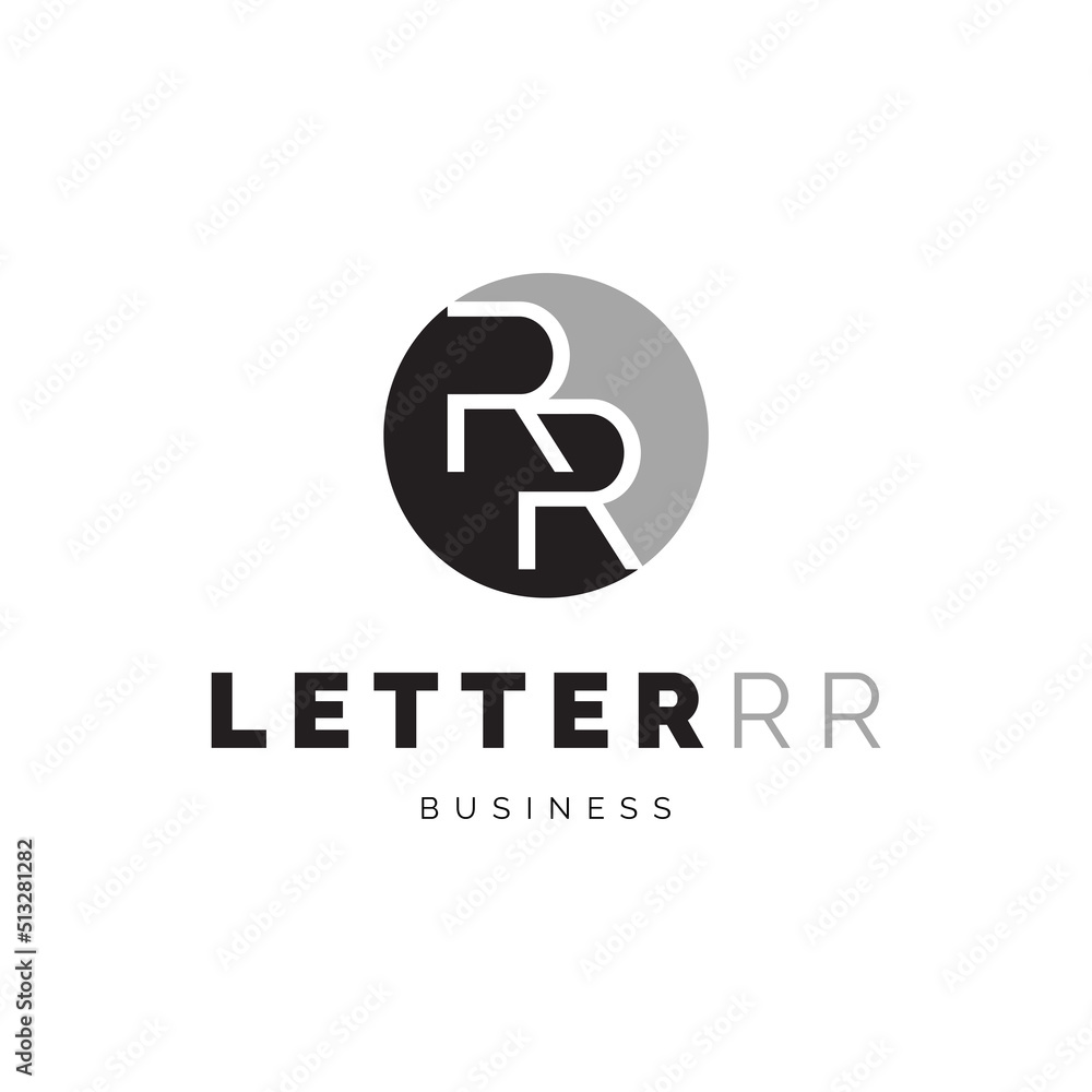 Initial letter RR icon logo design inspiration Stock Vector | Adobe Stock
