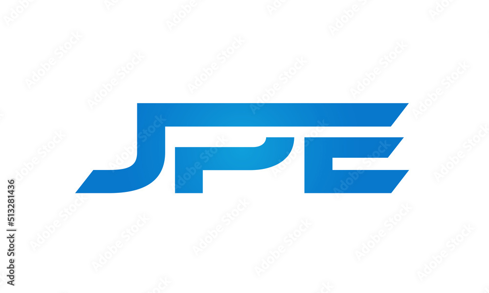 JPE letters Joined logo design connect letters with chin logo logotype ...